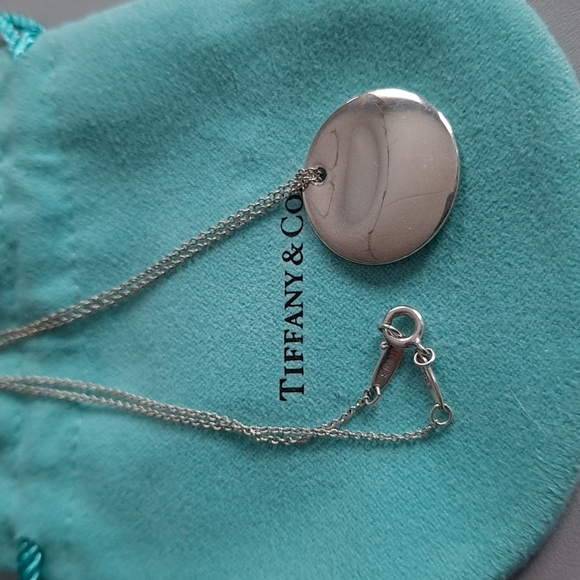 Tiffany & Co. | Jewelry | Authentic Tiffany Co Disc Pendant Necklace ...